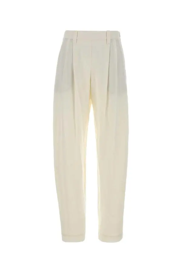 Brunello Cucinelli Crepe Pant - White