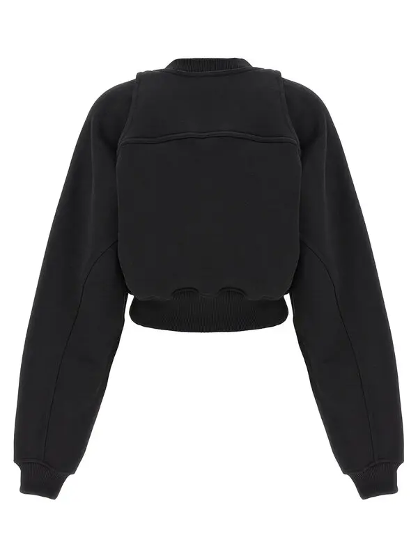Off-White Cropped Sweatshirt