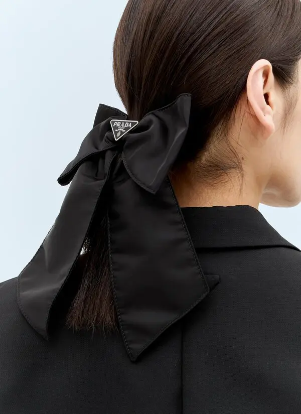 Prada Re-nylon Hair Clip - Black
