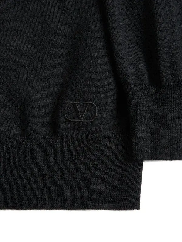 Valentino Garavani Vlogo Signature Wool Sweater - Black