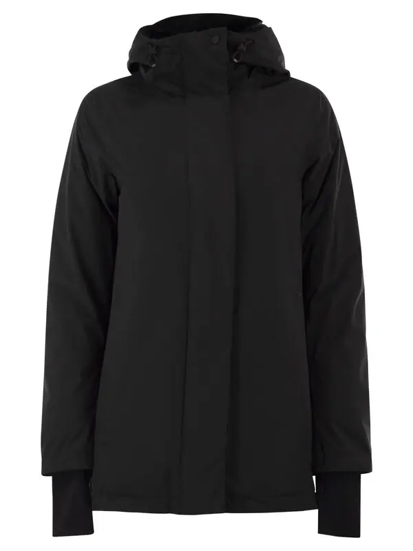 Herno A-shape 2layers Hooded Parka - Black