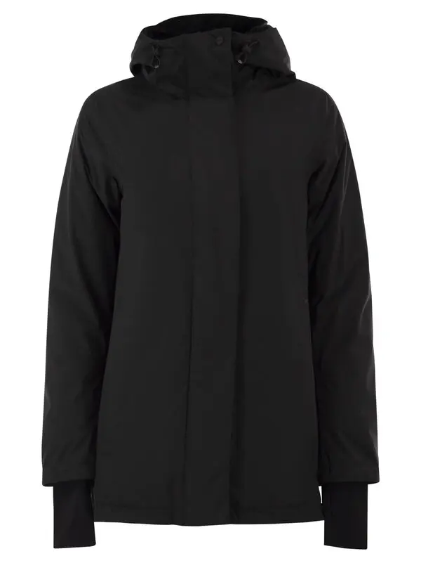 Herno A-shape 2-layers Hooded Parka - Black