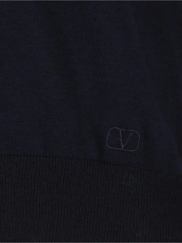 Valentino Garavani Vlogo Signature Wool Sweater - Blue