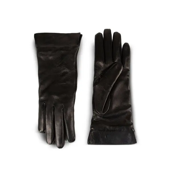 ANN DEMEULEMEESTER Leather Gloves - Black