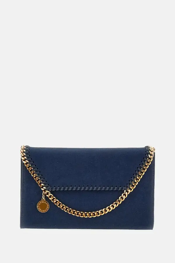 Stella McCartney Falabella Wallet With Chain Alter Suede Bag - Multicolor