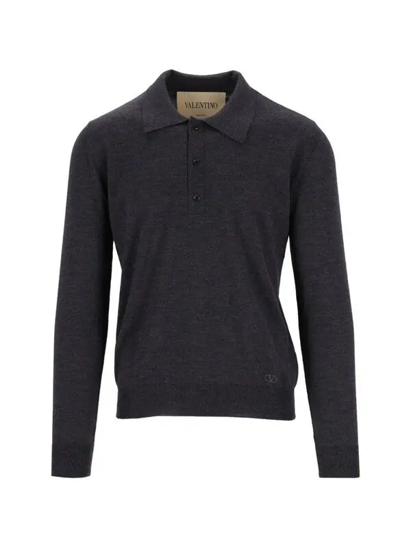 Valentino Garavani Wool Knit Polo Shirt