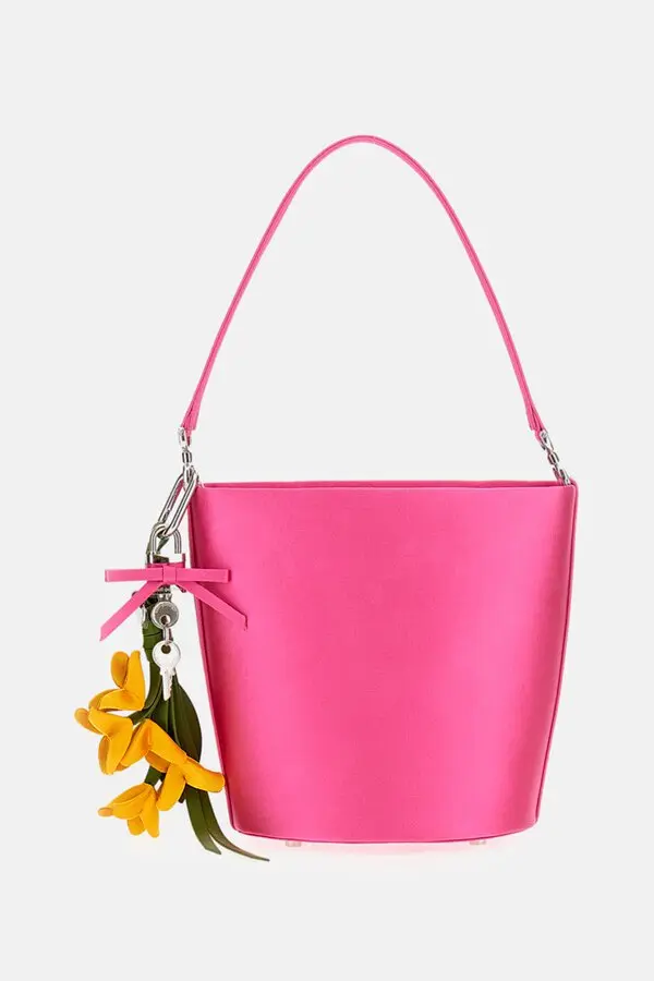 SELF-PORTRAIT Satin Bucket Bag