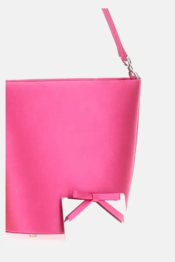 SELF-PORTRAIT Satin Bucket Bag