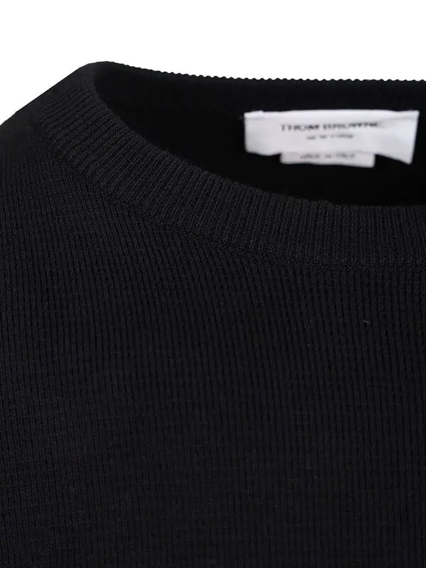Thom Browne Milano Stitch Crew Neck Sweater