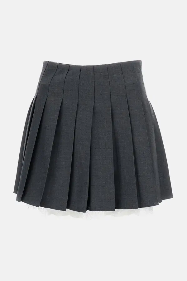SELF-PORTRAIT Pleated Mini Skirt