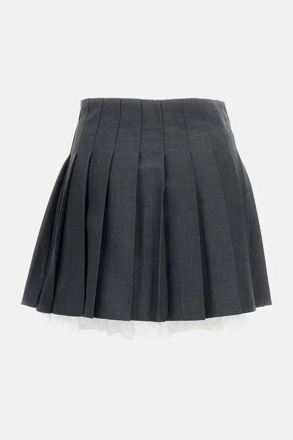 SELF-PORTRAIT Pleated Mini Skirt