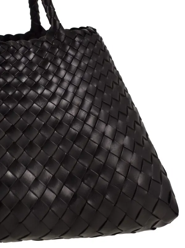 Dragon Diffusion Santa Croce Woven Leather Bag - Black