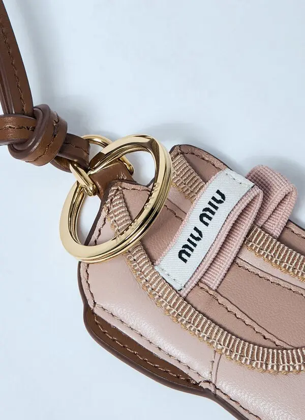 Miu Miu Miu Ballet Leather Keychain