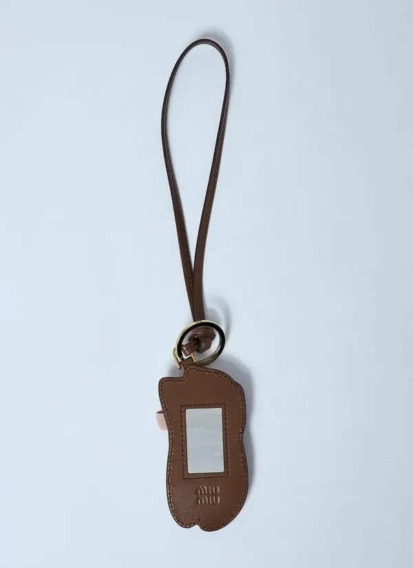Miu Miu Miu Ballet Leather Keychain