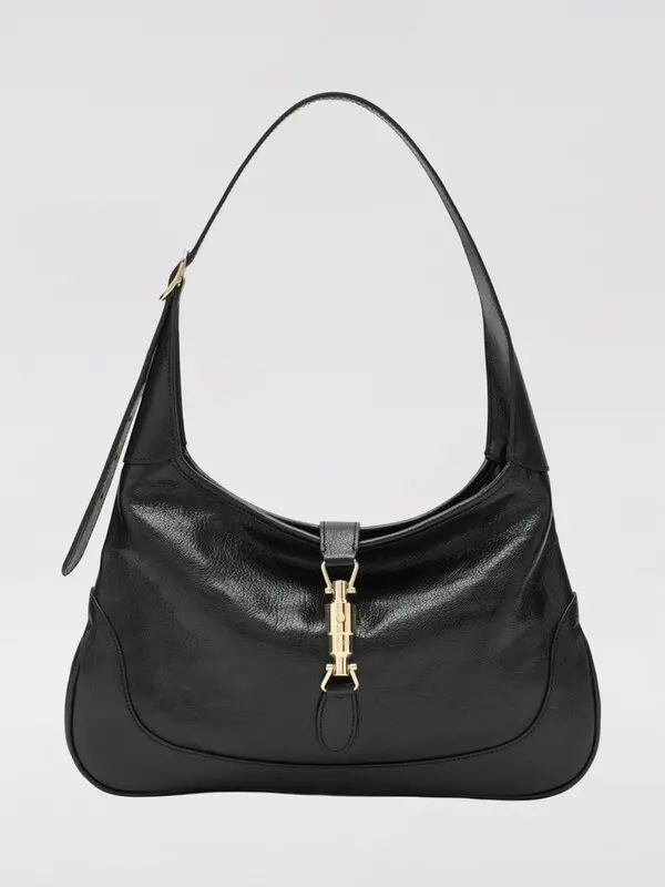 Gucci Jackie 1961 Leather Shoulder Bag - Black