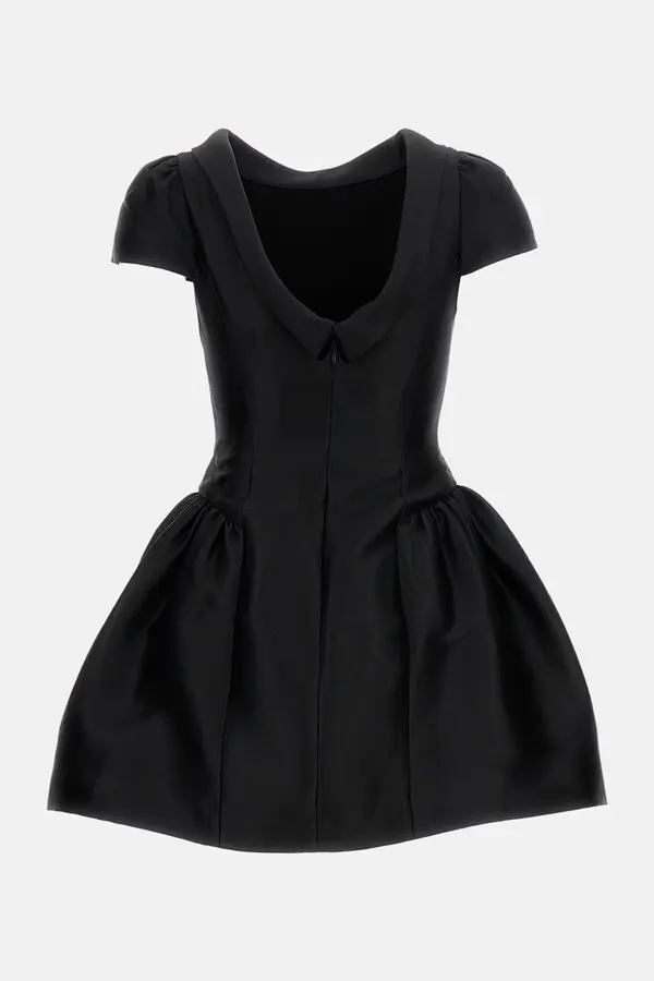 SELF-PORTRAIT Taffeta Collared Mini Dress