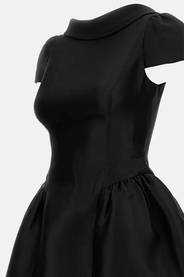 SELF-PORTRAIT Taffeta Collared Mini Dress