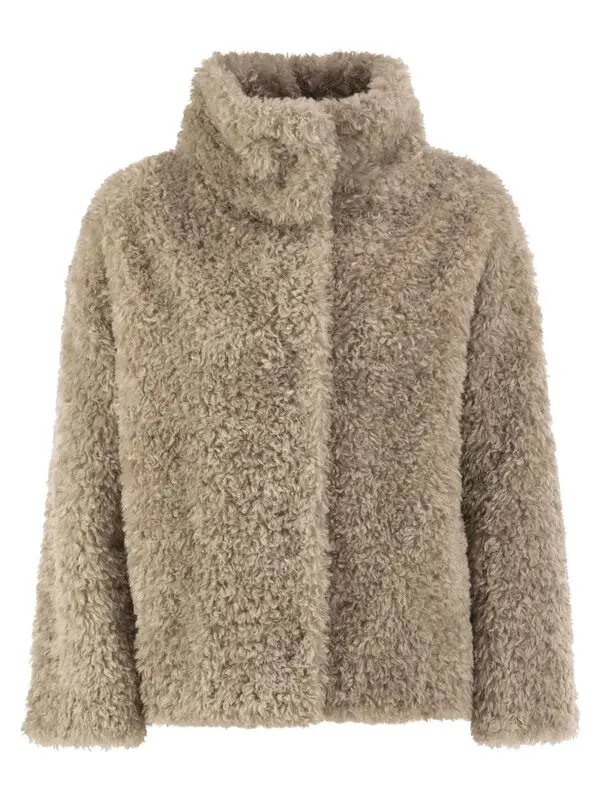 Herno Teddy Shearling-effect Jacket - Cream