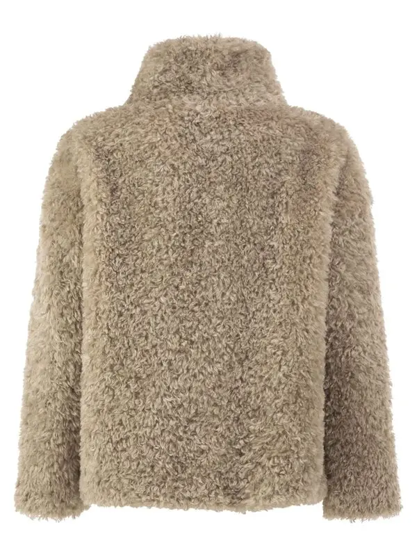 Herno Teddy Shearling-effect Jacket - Cream