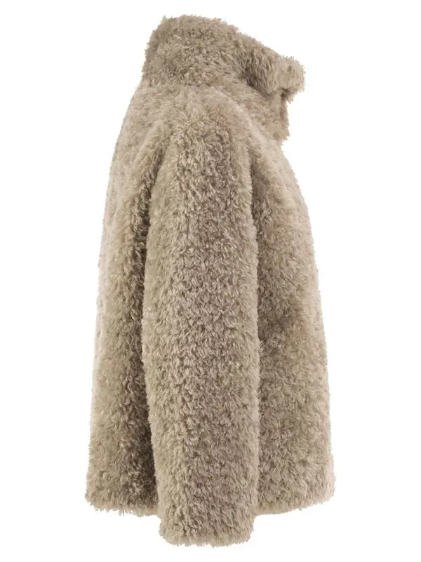 Herno Teddy Shearling-effect Jacket - Cream