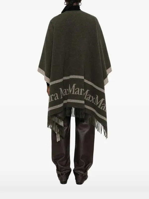 Max Mara Fringed Poncho