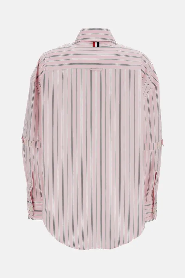 Thom Browne Supersized Striped Shirt