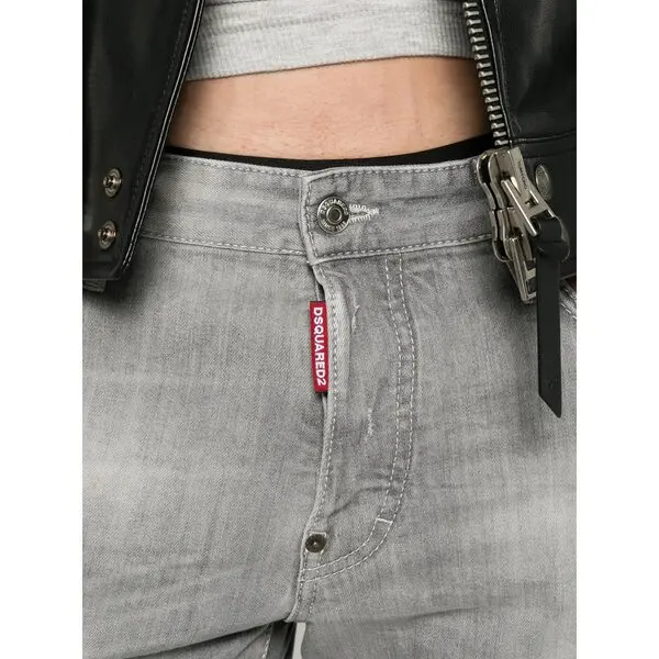 Dsquared2 Grey Denim Slim-fit Jeans