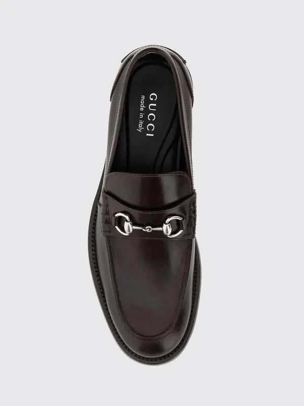Gucci Horsebit Leather Loafers - Brown