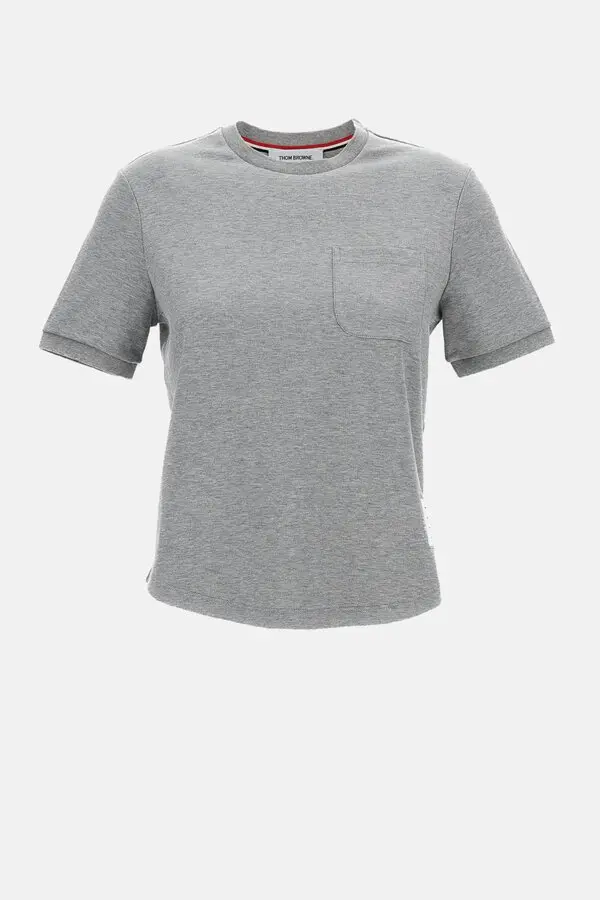 Thom Browne Cotton Milano Pocket Tee - Multicolor