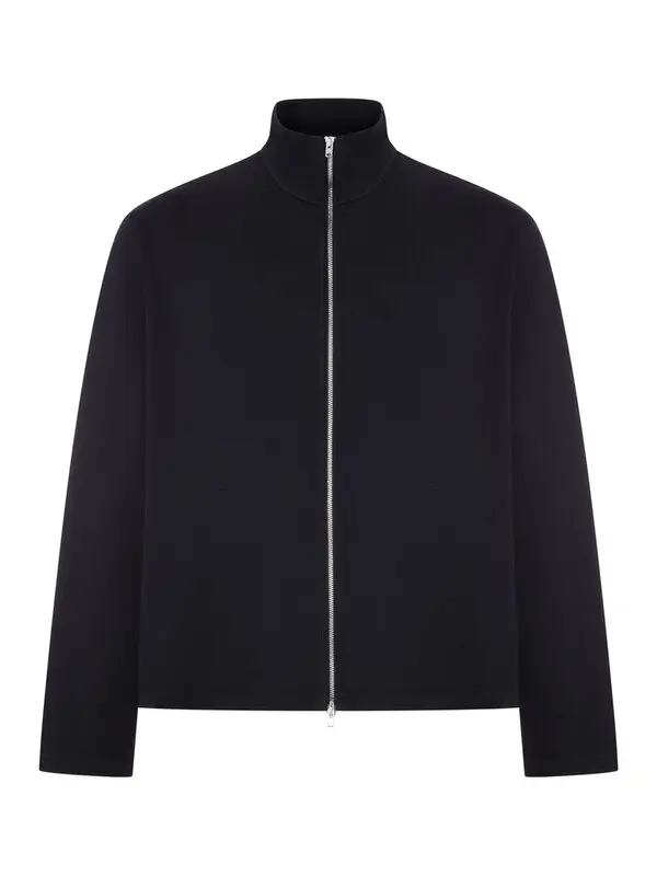 Our Legacy Fullzip Portrait In Organic Cotton - Black