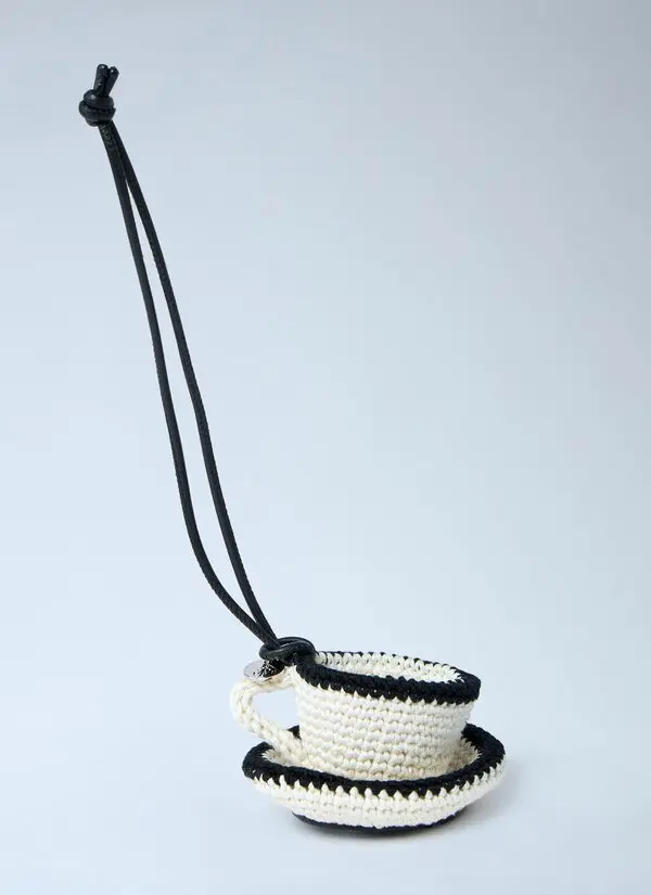 JW Anderson Crochet Charm - White