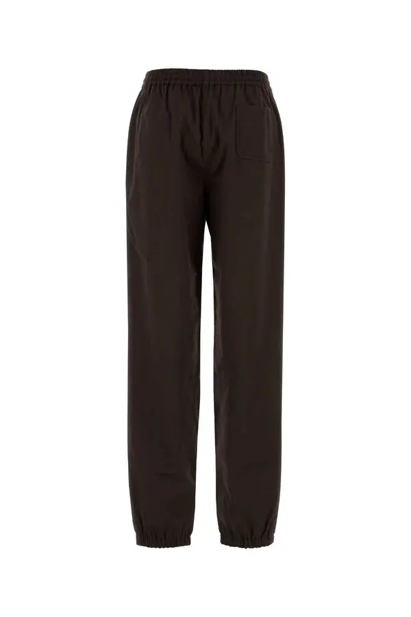Miu Miu Chocolate Twill Joggers