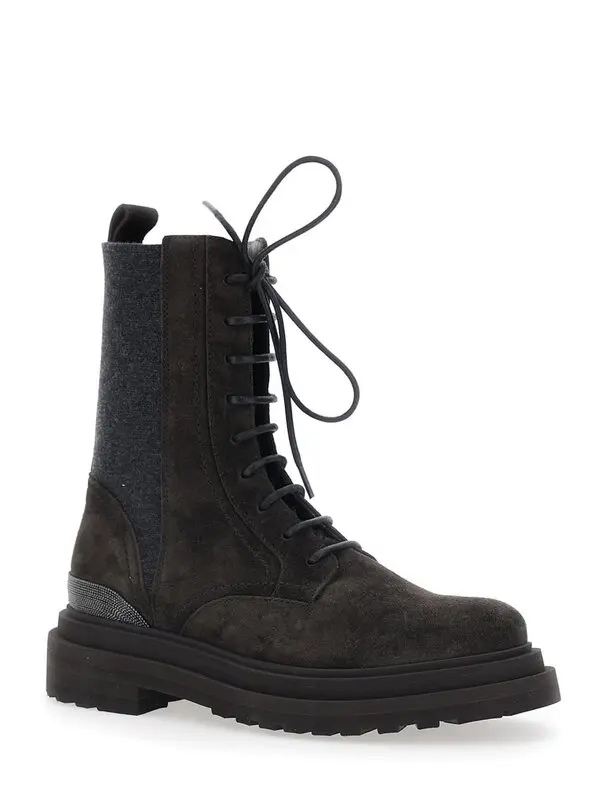 Brunello Cucinelli Suede Ankle Boots - Multicolor
