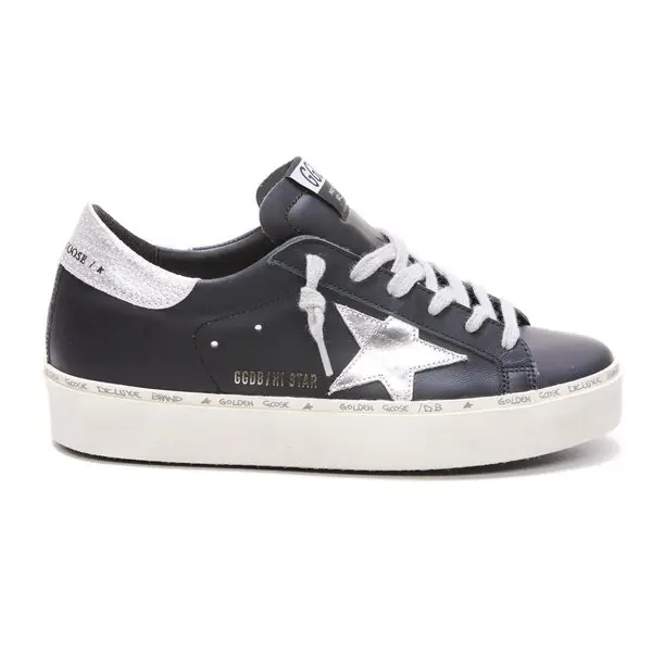 GOLDEN GOOSE Hi Star Sneakers - Black