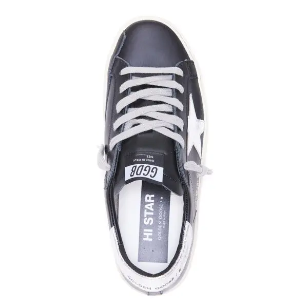 GOLDEN GOOSE Hi Star Sneakers - Black