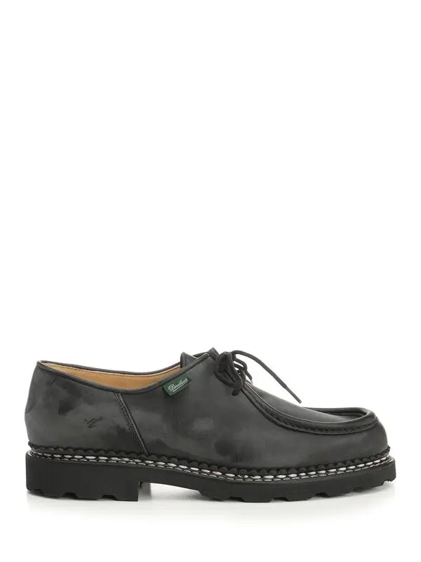Paraboot Michael Leather Lace-up Shoes - Black