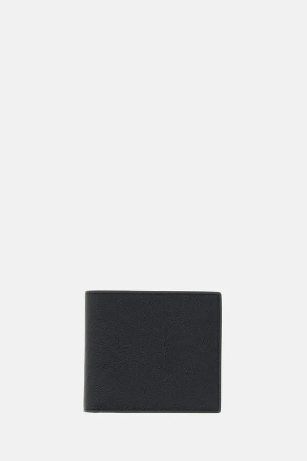 Thom Browne Billfold In Soft Pebble Grain Leather - Multicolor