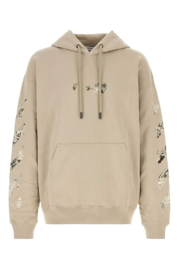 Off-White Sand Cotton Sweatshirt