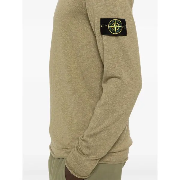 Stone Island Cotton Blend Sweater - Green