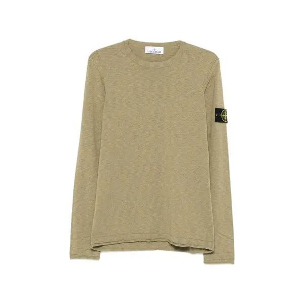 Stone Island Cotton Blend Sweater - Green