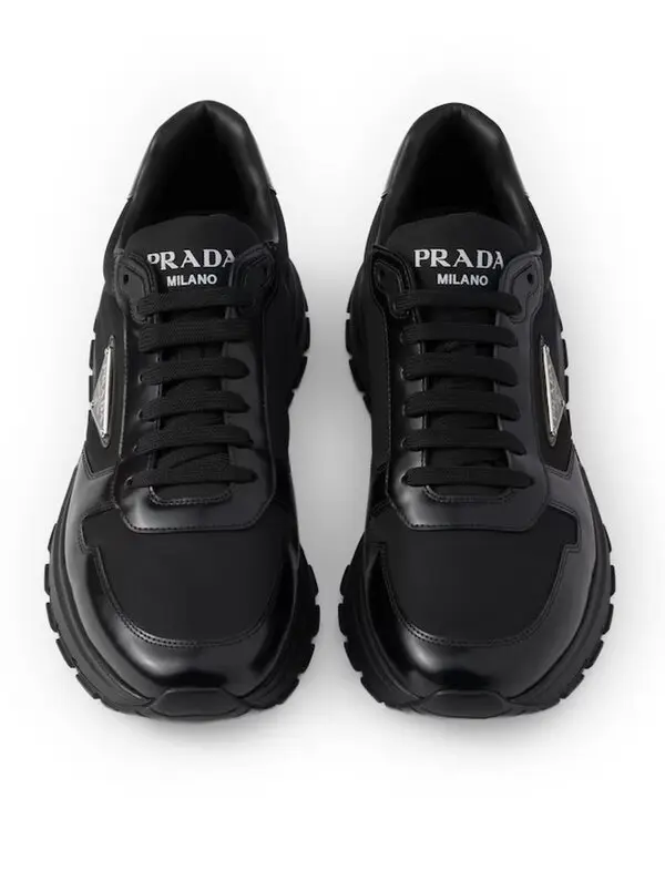 Prada Prax 01 Sneakers In Re-nylon And Brushed Leather