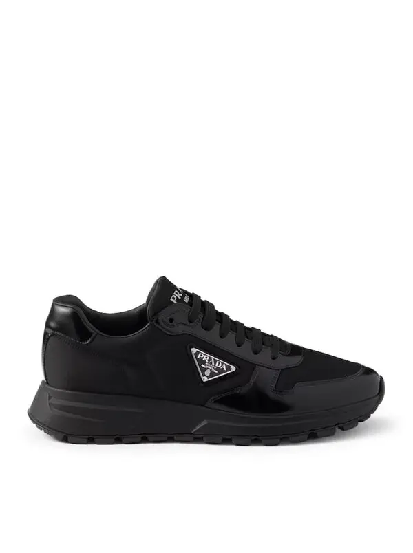 Prada Prax 01 Sneakers In Re-nylon And Brushed Leather - Multicolor