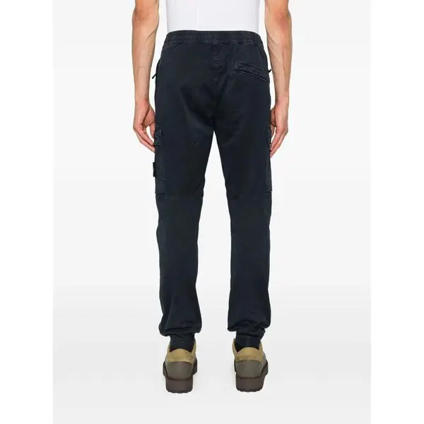 Stone Island Tapered Cargo Trousers - Blue