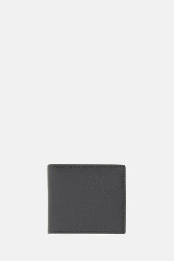 Thom Browne Billfold In Soft Pebble Grain Leather - Multicolor