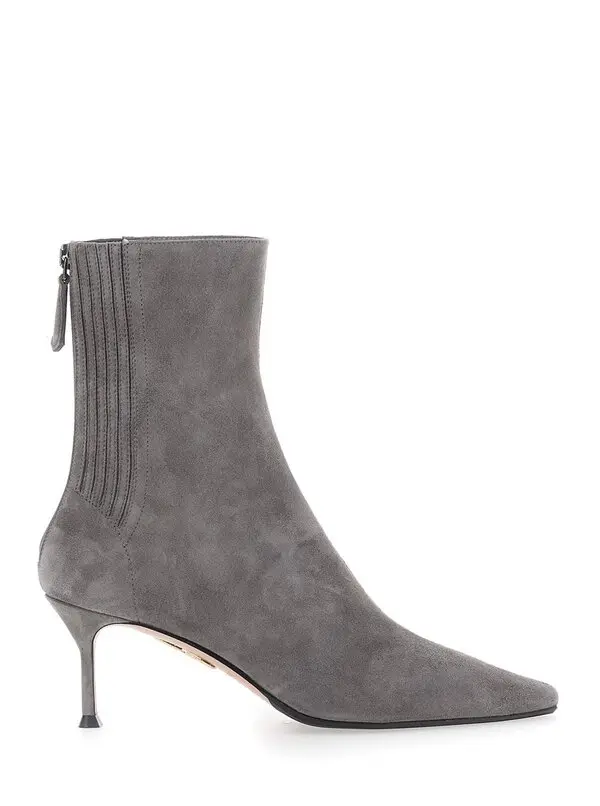 AQUAZZURA Saint Honore Suede Stiletto Boots - Multicolor