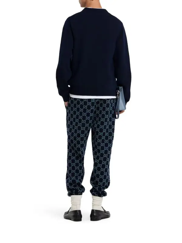 Gucci Wool Sweater With Contrasting Front Logo