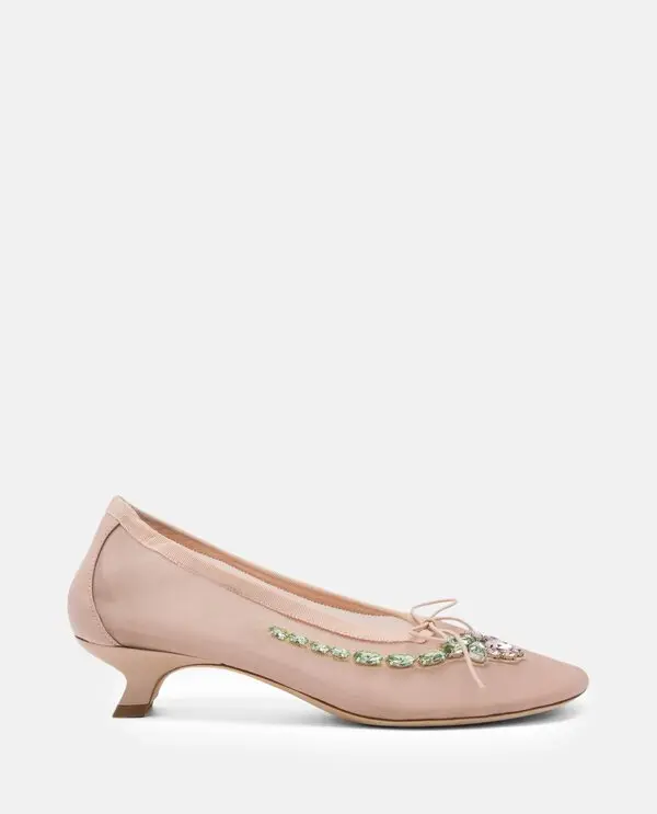 Simone Rocha Mesh Ballerina Heel - Multicolor