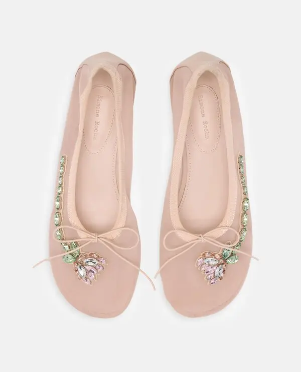 Simone Rocha Mesh Ballerina Heel - Multicolor