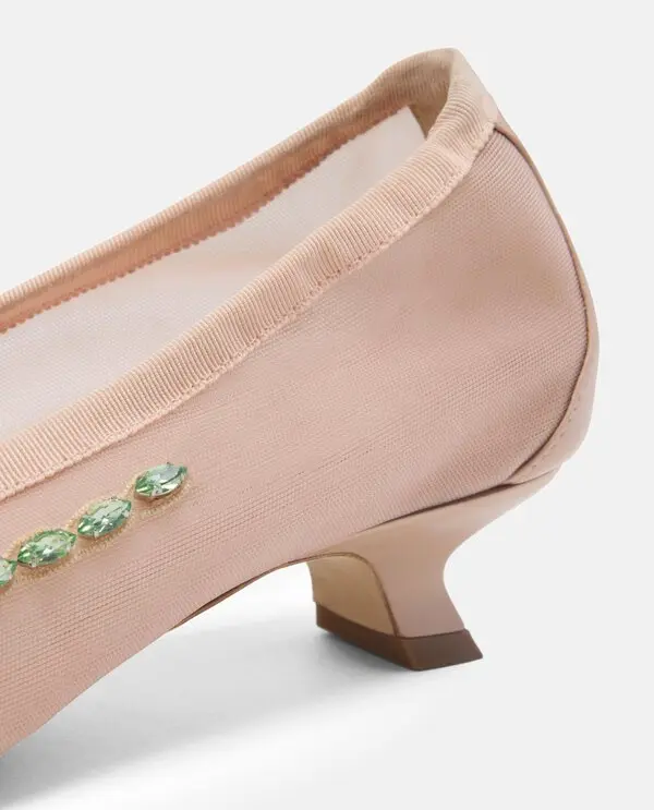 Simone Rocha Mesh Ballerina Heel - Multicolor