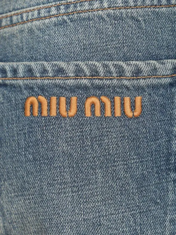 Miu Miu Five-pocket Denim Trousers - Blue